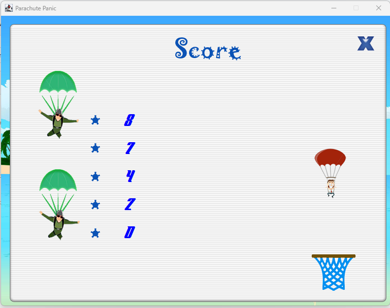 GitHub - van-omega/Parachute-Panic: A game created in Java to demonstrate various data ...