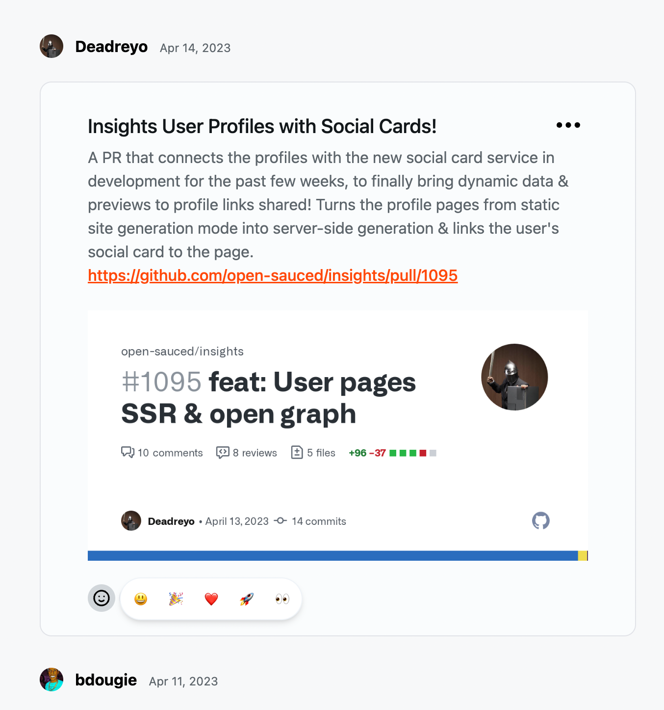 Feature: Remove negative and redundant reactions · Issue #1100 · open-sauced/app · GitHub