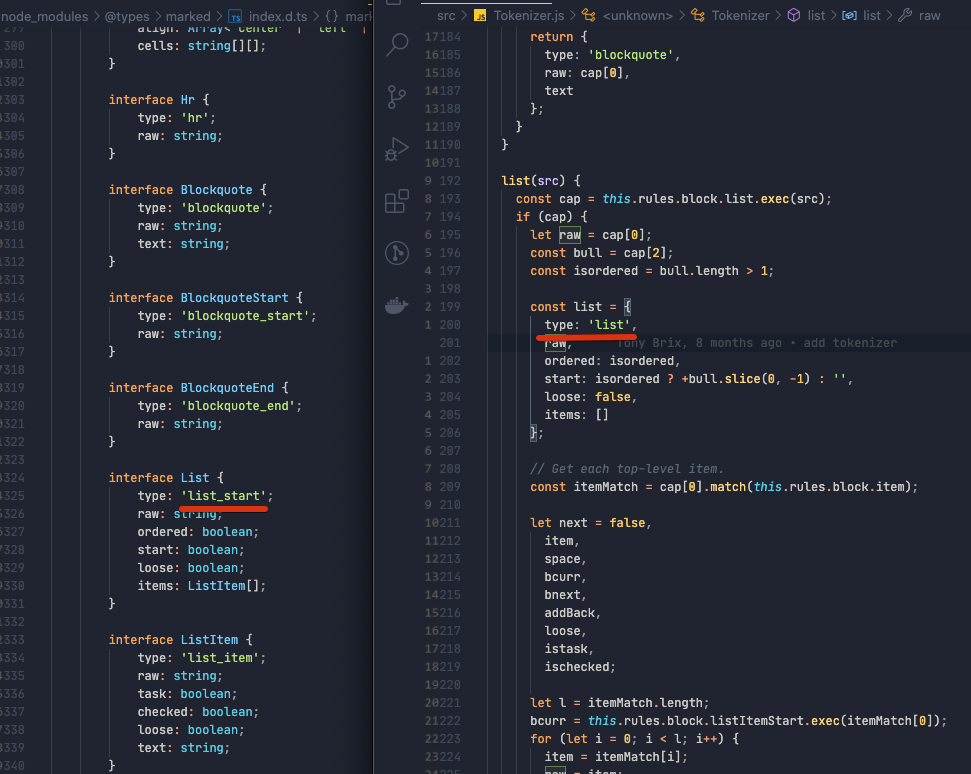 Wrong `List` type · Issue #1856 · markedjs/marked · GitHub