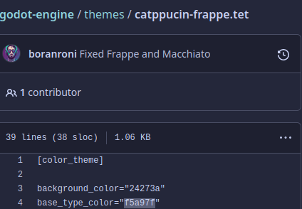 Godot · Issue #1973 · catppuccin/catppuccin · GitHub