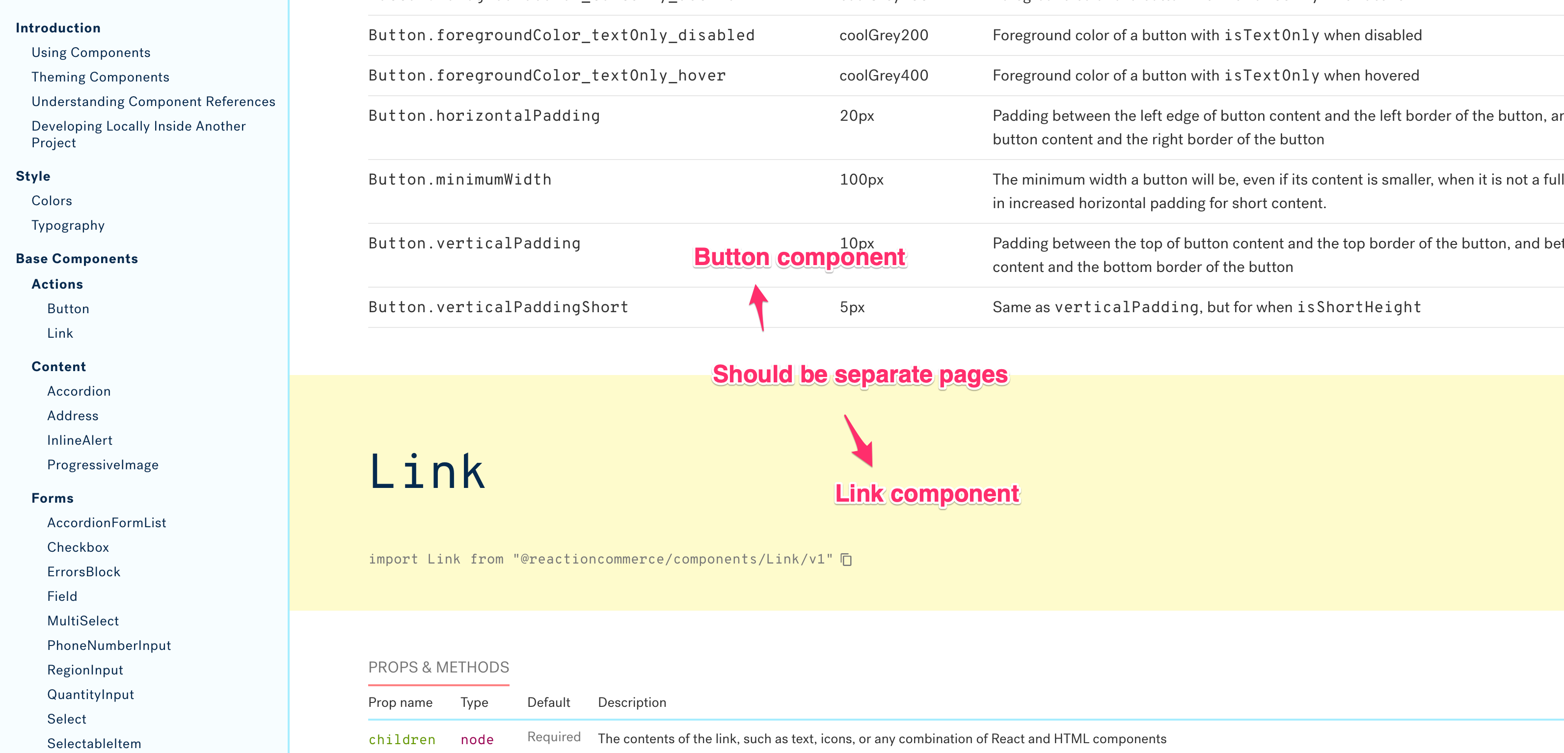 Docs pages are not distinct, they're being combine into one large page · Issue #422 ...