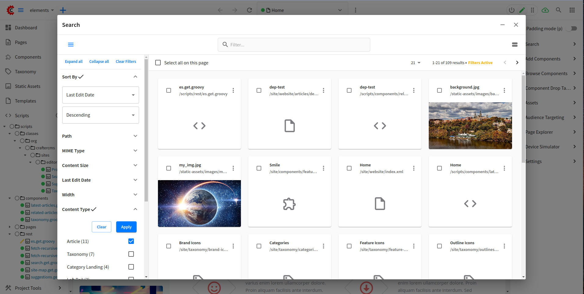 [studio] Studio search filters do not return expected searches · Issue #5793 · craftercms ...