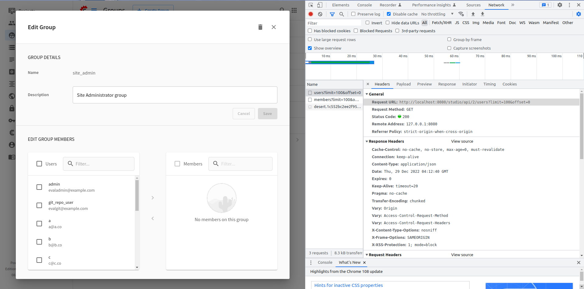 [studio-ui] Increase the maximum amount of user's and group's displayed in the Group/User Forms ...
