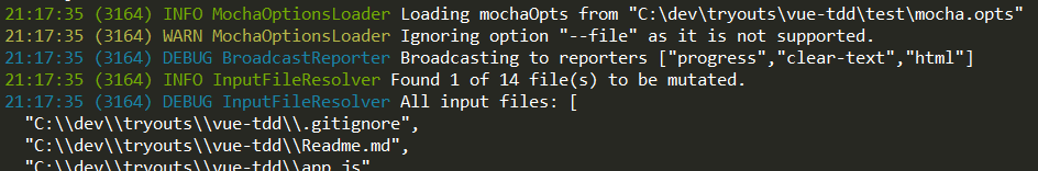 Support `--files` in mocha.opts · Issue #1428 · stryker-mutator/stryker-js · GitHub