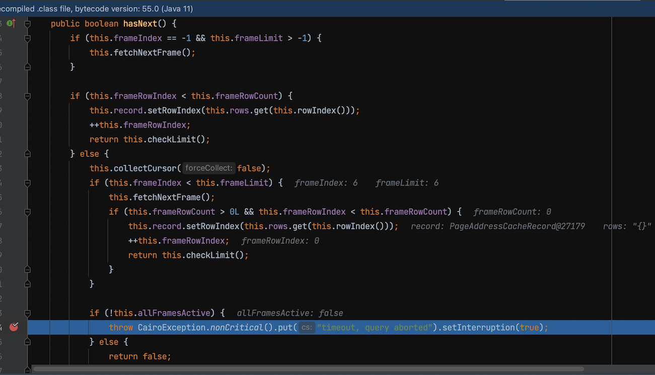 Bug 1 Timeout Query Aborted · Issue 2758 · Questdbquestdb 4070