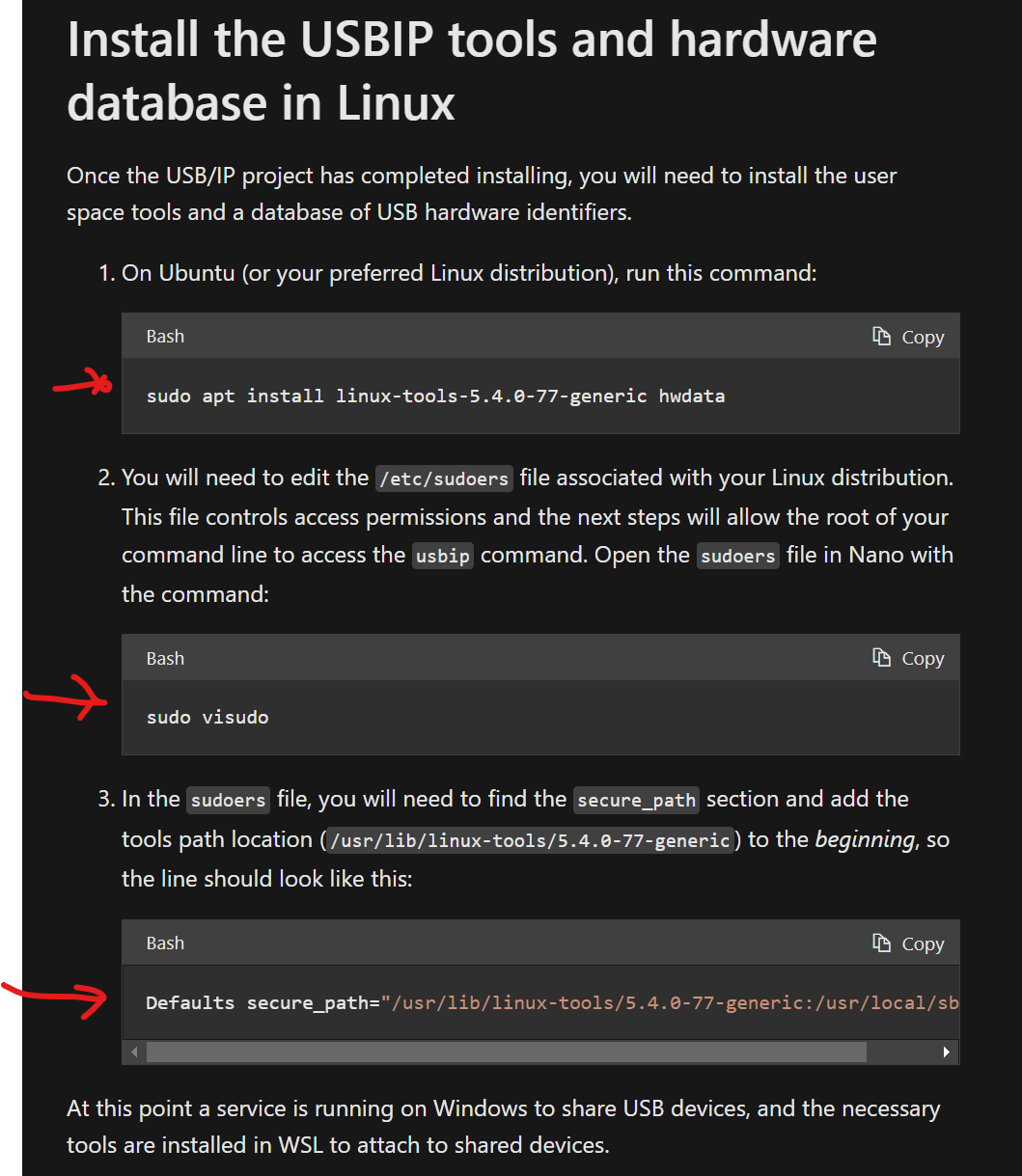 usbip not found for kernel · Issue #1400 · MicrosoftDocs/WSL · GitHub