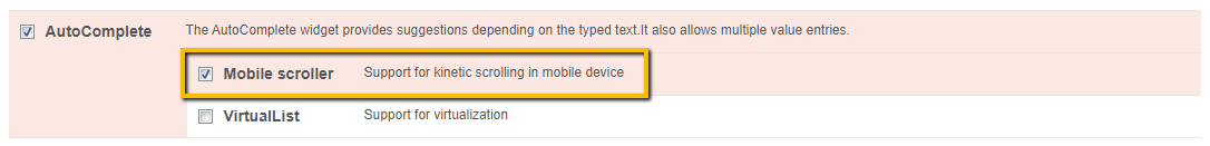 On Android devices a click-through occurs when selecting an item from ...