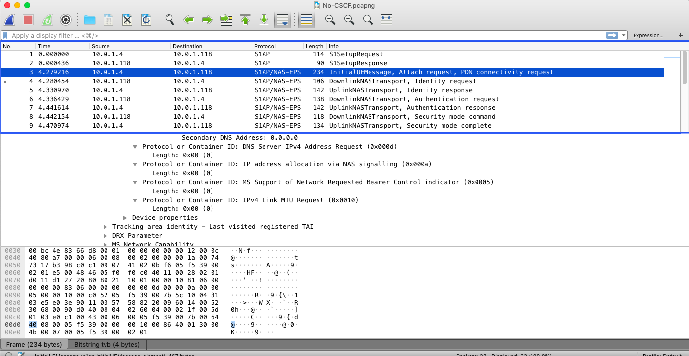 P-GW not setting P-CSCF IPv4/6 Address in E-RABSetupRequest · Issue #207 · open5gs/open5gs · GitHub