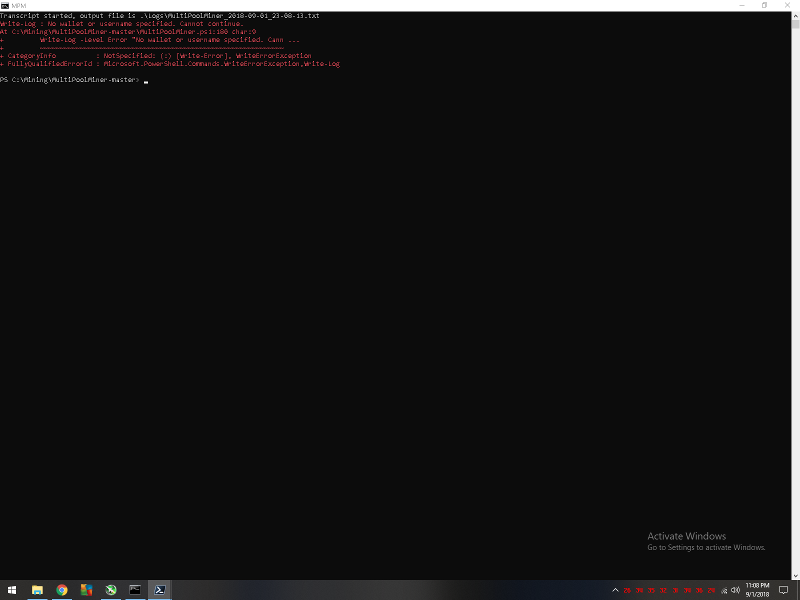 Issue: Scrypt error at startup · Issue #2149 · MultiPoolMiner/MultiPoolMiner · GitHub