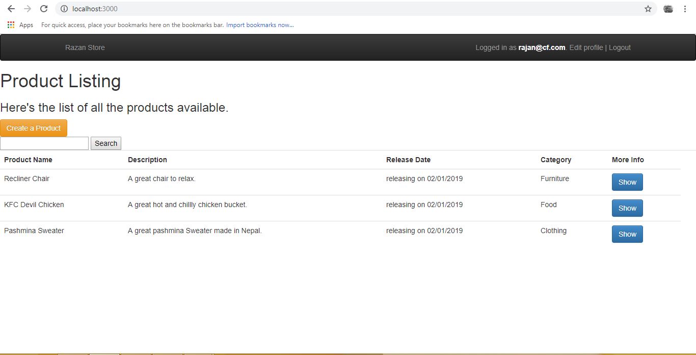 GitHub - razanjoshi/StoreApp: A sample store app to manage products and categories
