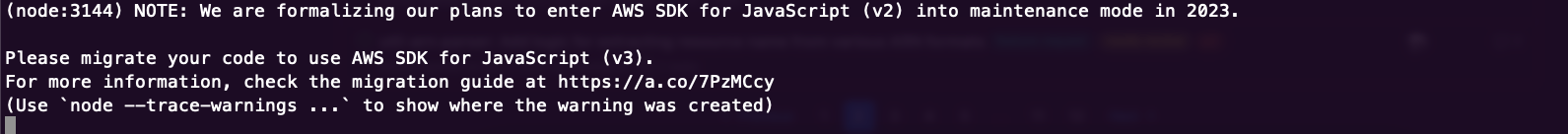 Still Getting Migration Error After Updation · Issue 4487 · Aws Aws Sdk Js V3 · Github
