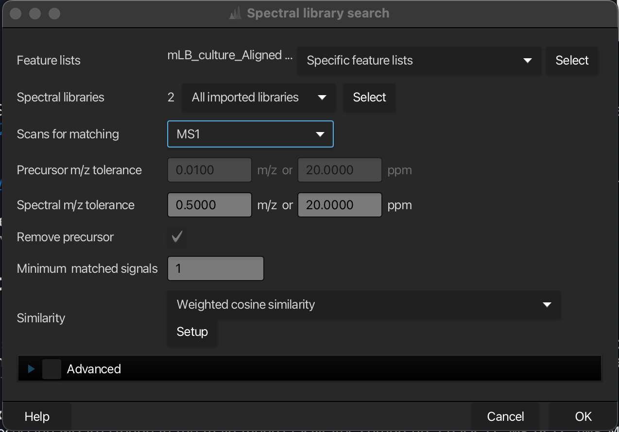 MS1 only annotation? (spectral library search fail) · Issue #1282 · mzmine/mzmine · GitHub