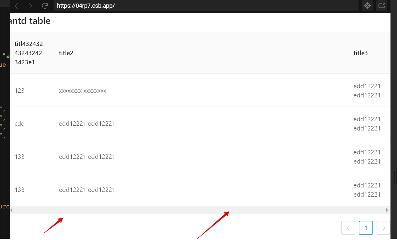 Scroll-x is visible while it useless · Issue #22346 · ant-design/ant ...