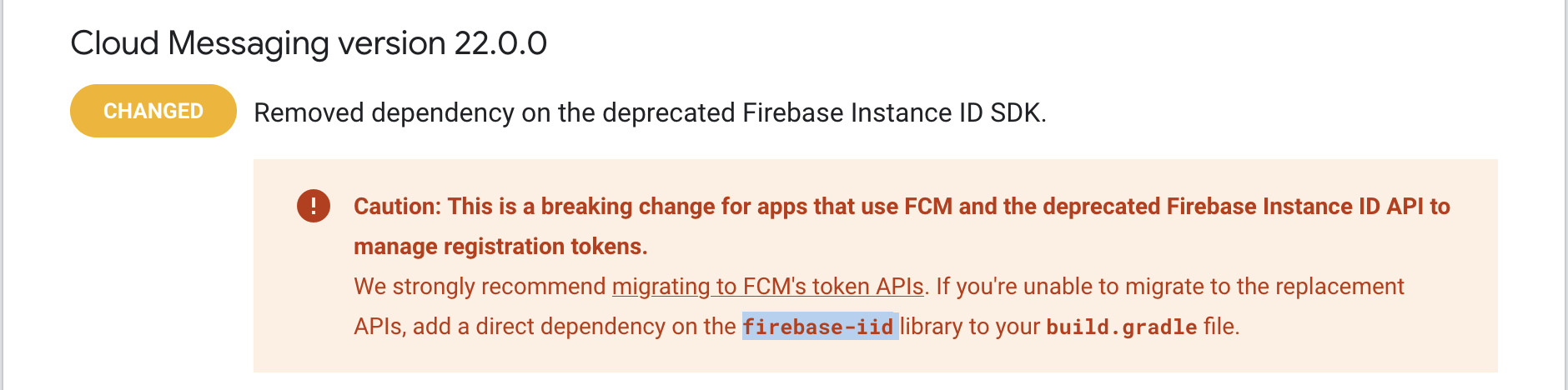 Expected timeline with FCM v21.0.0 support? · Issue #212 · CleverTap/clevertap-android-sdk · GitHub