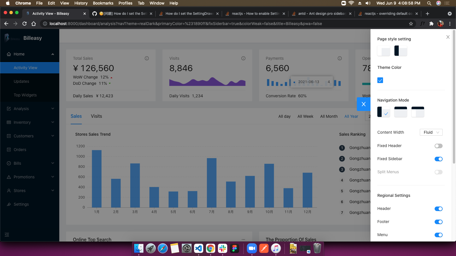 How do I set the SettingDrawer in English? || set ant design pro to ...