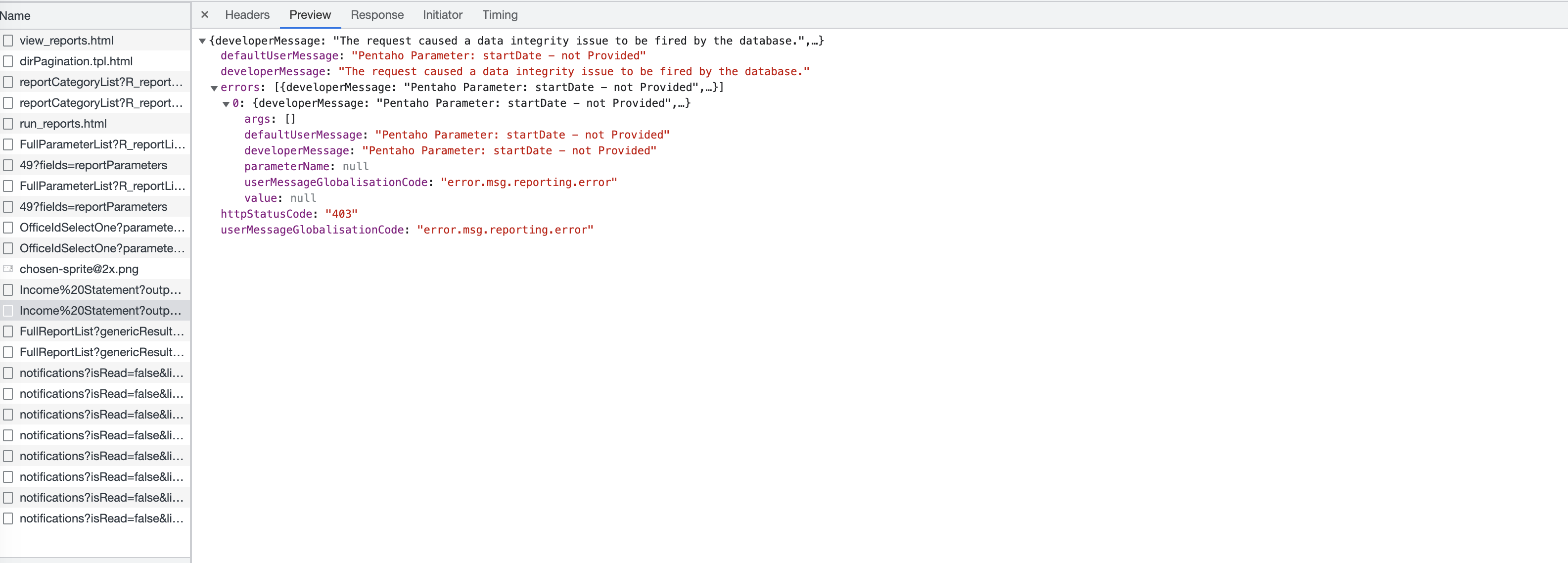 Pentaho reports are not visible on the UI · Issue #3412 · openMF/community-app · GitHub