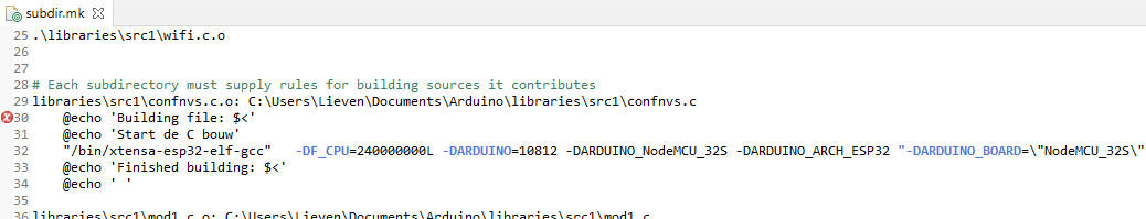 Build Fails For Esp32 Due To Error In Subdirmk Path To Compiler Is Missing · Issue 1345
