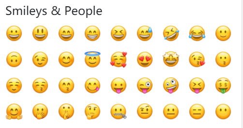 Are the categories such as Smileys and People are inseparable? · Issue ...
