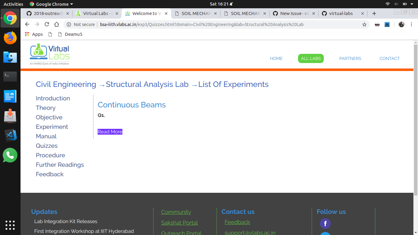 continous beams experiment-quizzes -Experiments · Issue #96 · virtual-labs-archive/basic ...