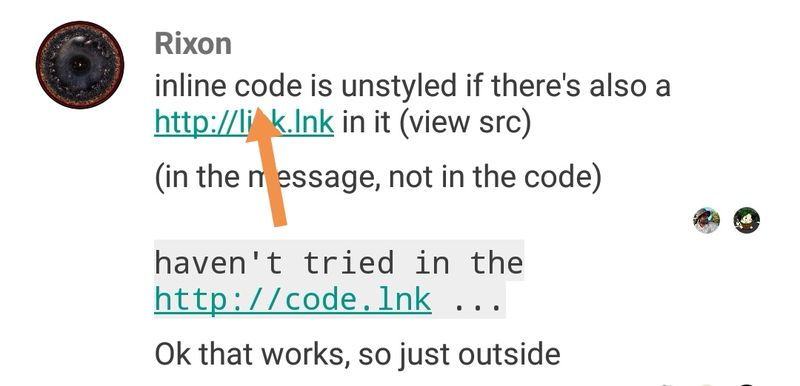 Inline Code Breaks In Reply Messages · Issue 2531 · Element Hqriot Android · Github 4861