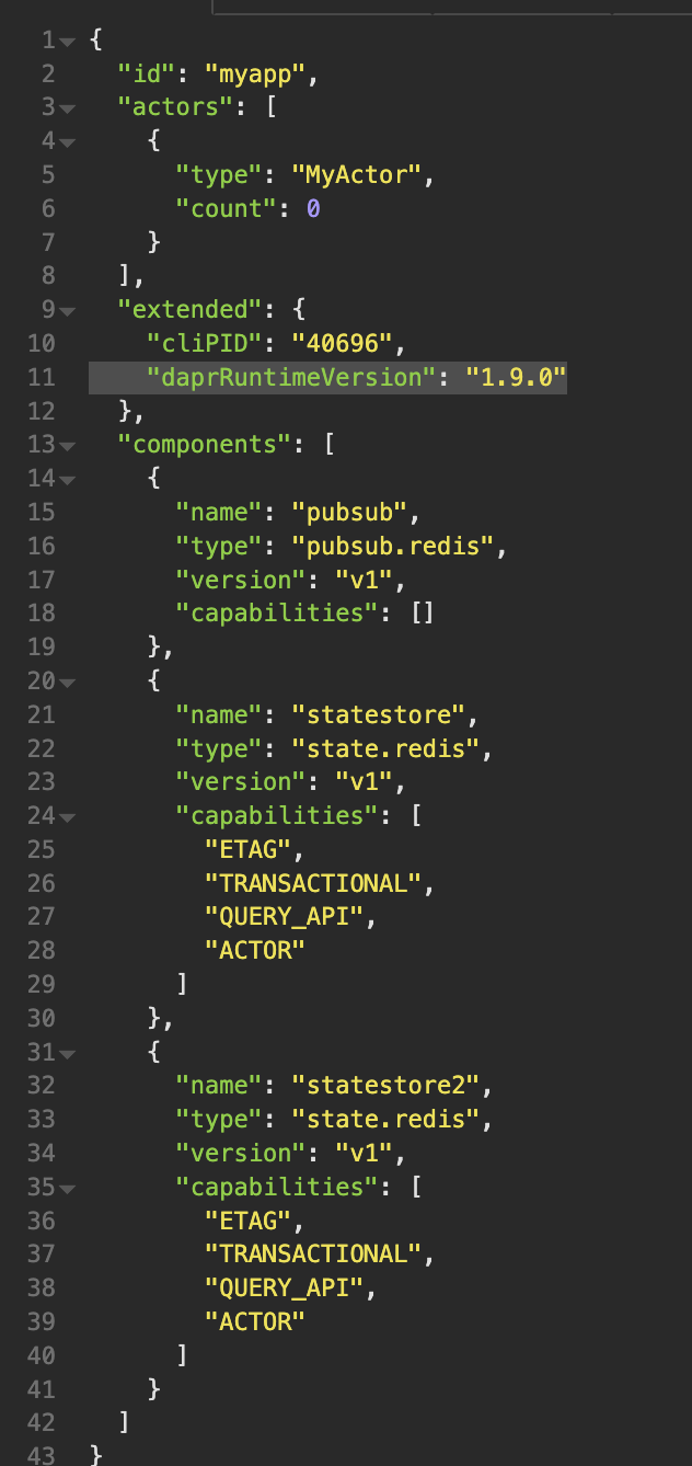 Metadata Api Documentation Is Missing Info On `daprruntimeversion` Property · Issue 2914 · Dapr 