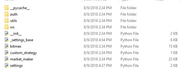no place in settings.py to added API key and secret · Issue #96 · BitMEX/sample-market-maker ...