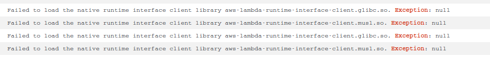 Error Executing A Native Build Of Graalvm 22 3 In Aws Lambda · Issue 19 · Aws Samples