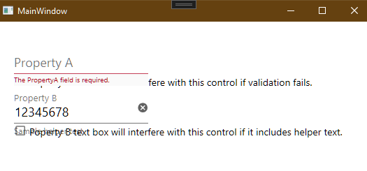 Layout bounding box of MaterialDesignFloatingHintTextBox does not include validation text or ...