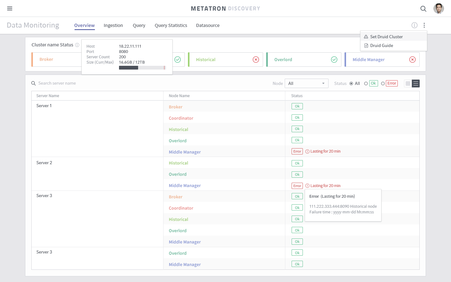 Introduce engine(druid) monitoring function · Issue #1373 · metatron ...