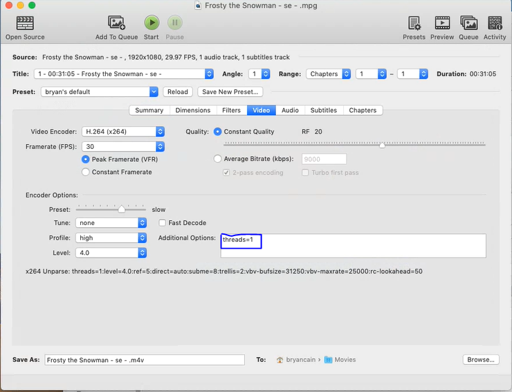 Limit transcoder to single CPU thread · Issue #380 · mackworth/cTiVo ...