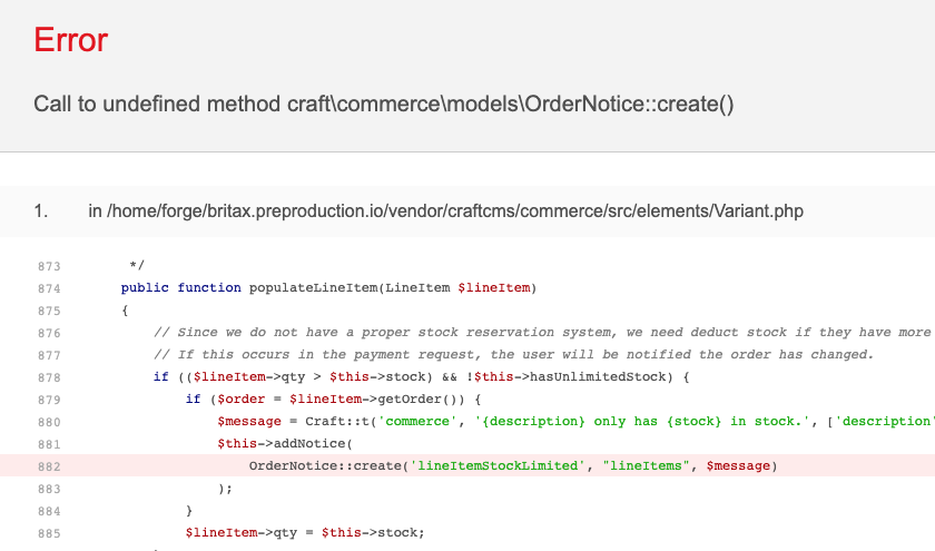 Call to undefined method craft\commerce\models\OrderNotice::create() · Issue #2111 · craftcms ...
