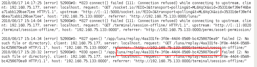 历史会话升级后找不到录像文件 · Issue #1669 · jumpserver/jumpserver · GitHub