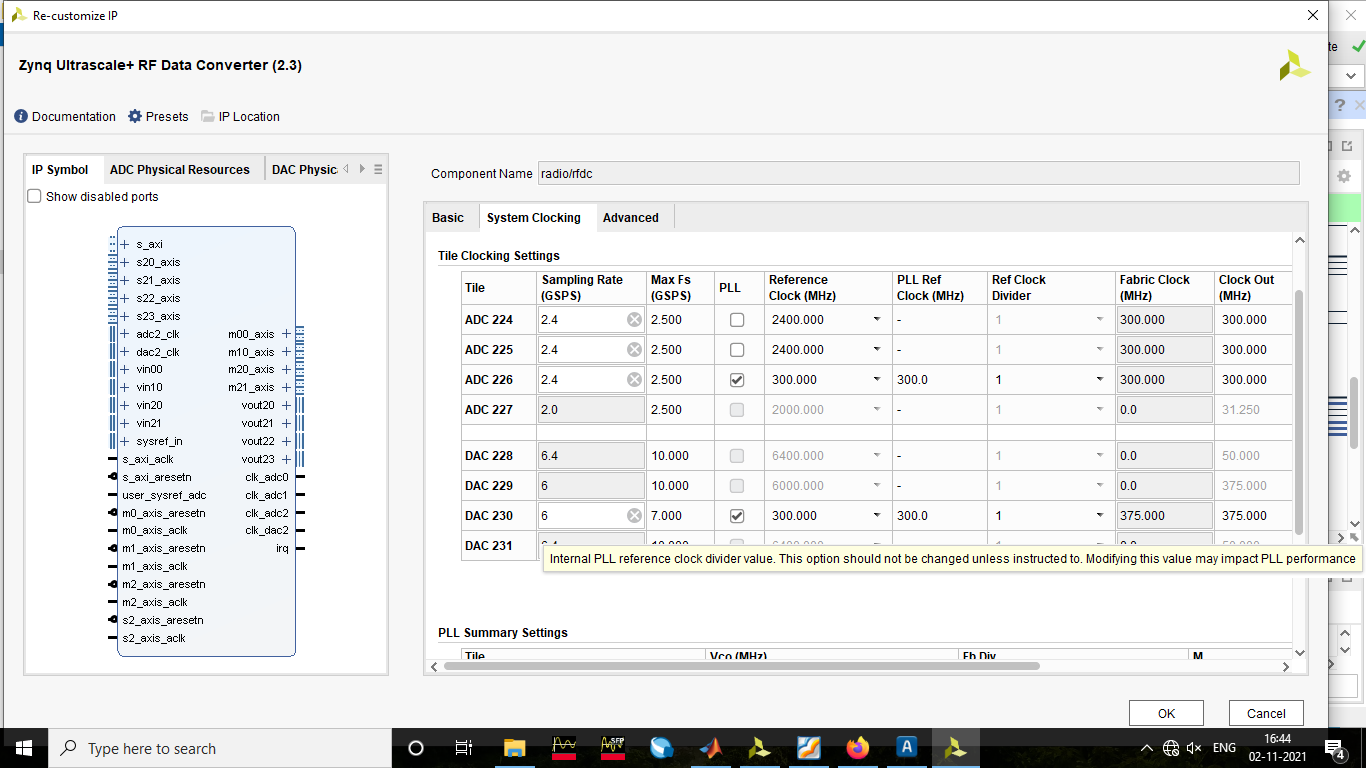 rfsoc_sam for ZCU216 kit · Issue #12 · strath-sdr/rfsoc_sam · GitHub