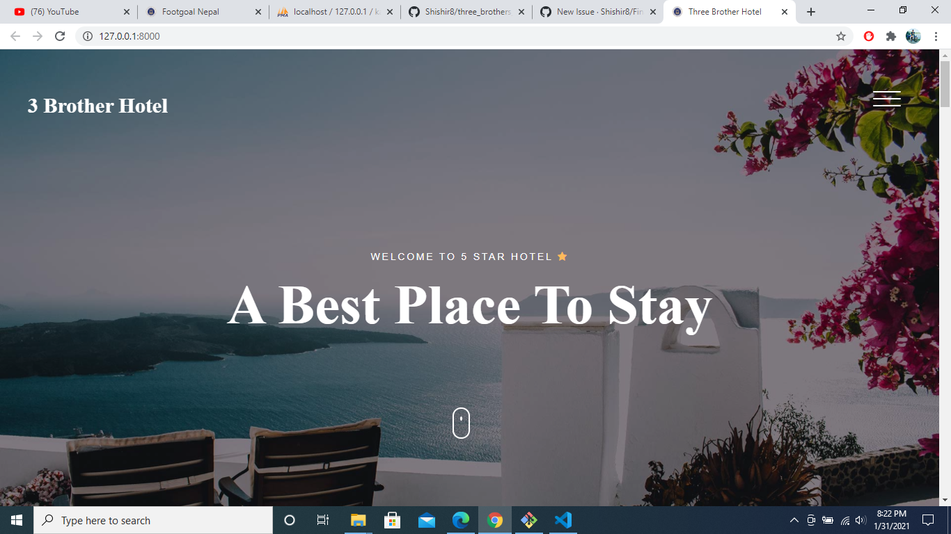 GitHub - shishirkarki/Three-Brothers-Hotels: This is hotel booking ...