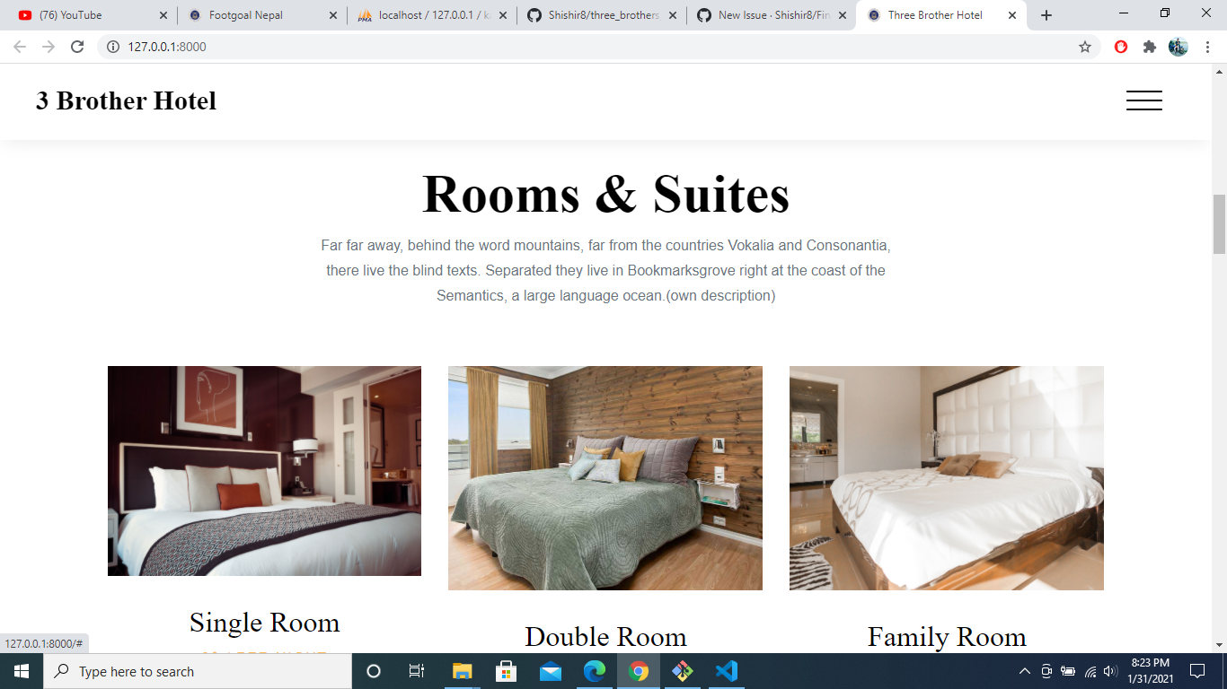 GitHub - shishirkarki/Three-Brothers-Hotels: This is hotel booking ...
