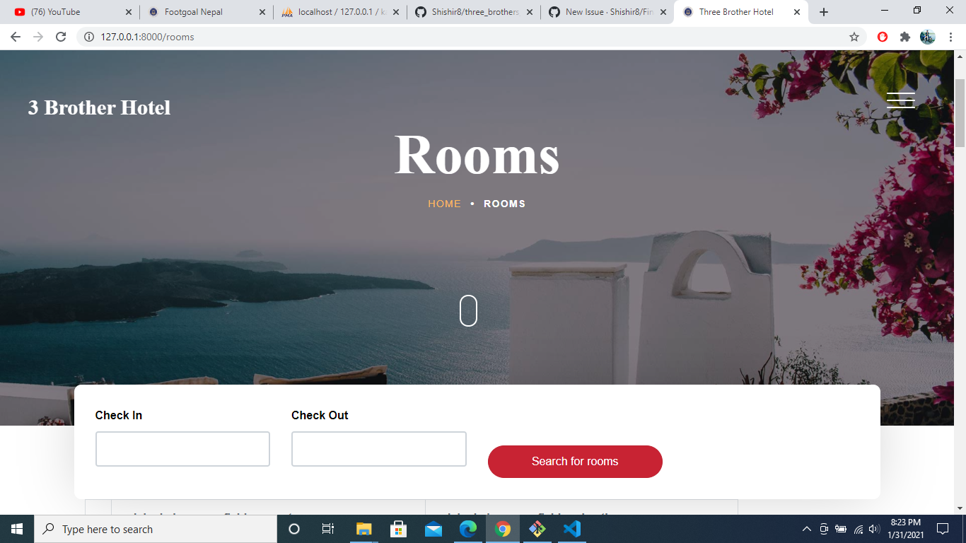 GitHub - shishirkarki/Three-Brothers-Hotels: This is hotel booking ...