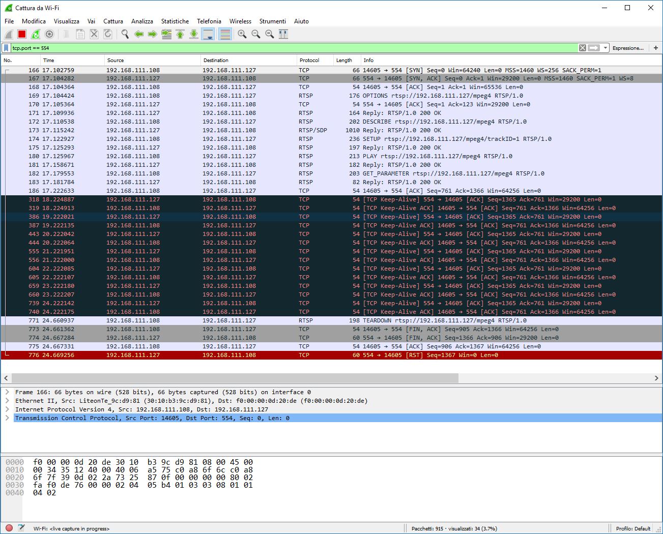 I get RtspClientException: Any suitable track trying to connect to a ...