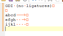 "CR LF" symbol is displayed incorrectly with GDI (no ligatures) · Issue #4541 · rizonesoft ...