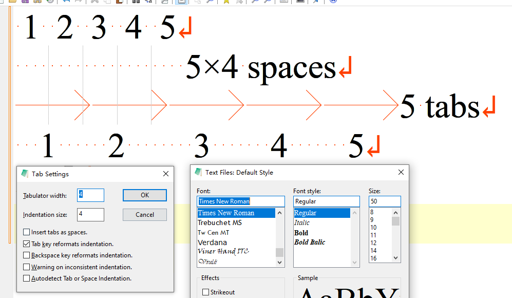 Wrong indentation guides on non-monospaced font · Issue #4545 · rizonesoft/Notepad3 · GitHub