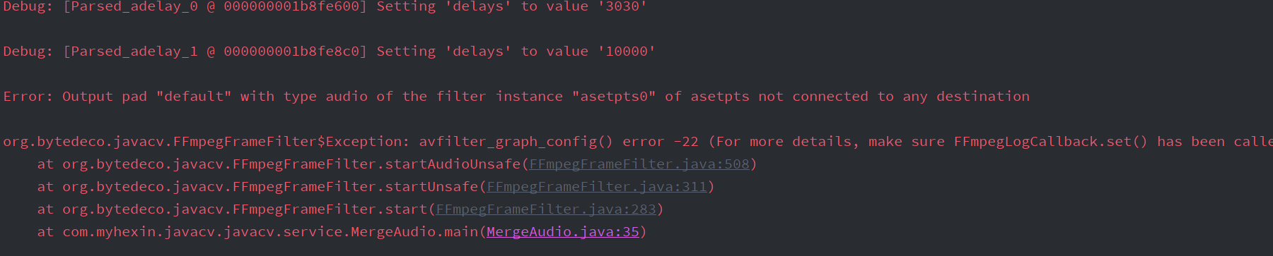 How can i merge multiple audios with a certain delay · Issue #1753 ...