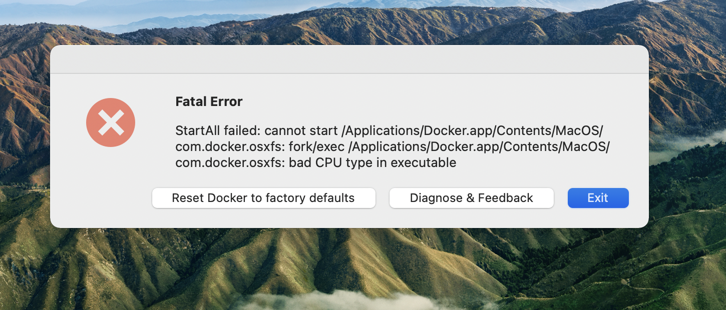 Docker Apple Silicon preview version doesn't start · Issue #5234 · docker/for-mac · GitHub