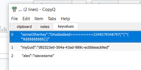 Using CopyQ as a key-value store? · Issue #984 · hluk/CopyQ · GitHub