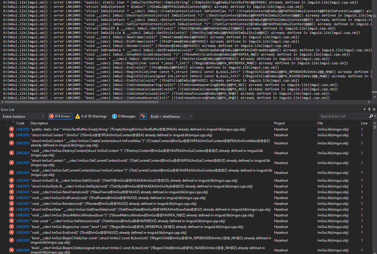 Imgui fails to link into projects developed using hazel api · Issue #507 · TheCherno/Hazel · GitHub