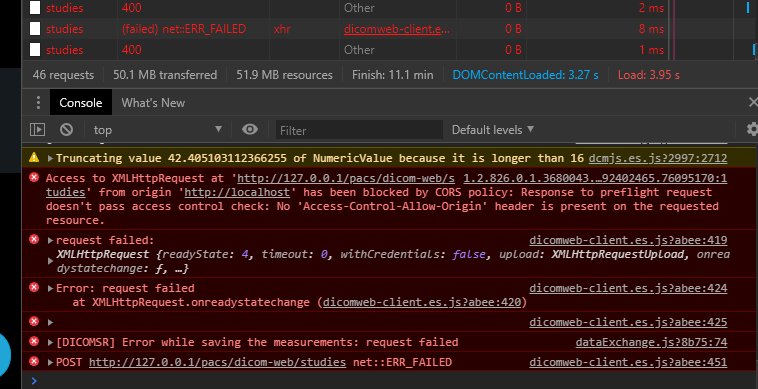 STOW SR Error while saving the measurements. · Issue #1763 · OHIF/Viewers · GitHub