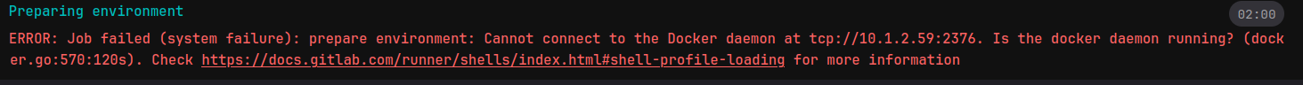 Errors prepare environment failed at cannot connect to Docker daemon · Issue #1025 · cattle-ops ...