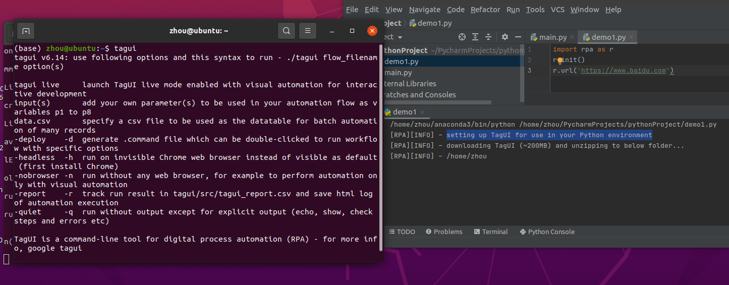 Hangs at setting up TagUI for use in your Python environment - likely network issue · Issue #217 ...