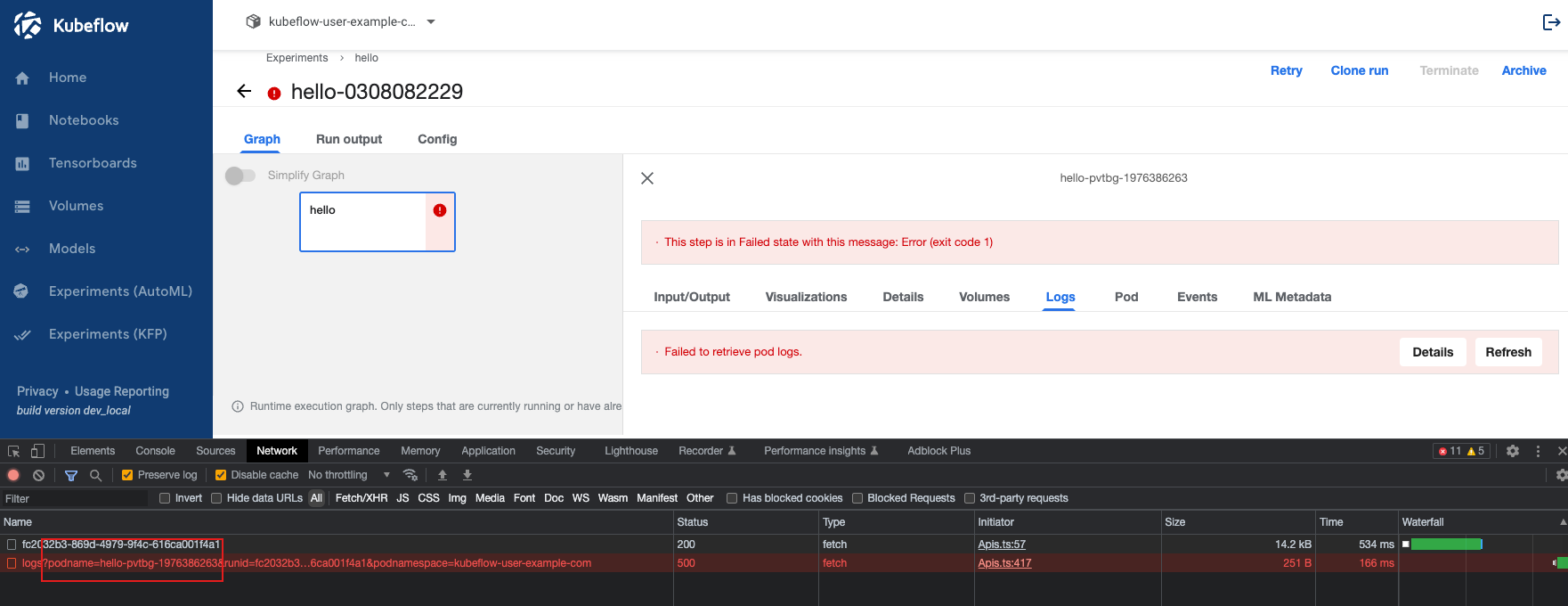 The name of the pod adds taskname, but when I describe the workflow, in the nodes of the status ...