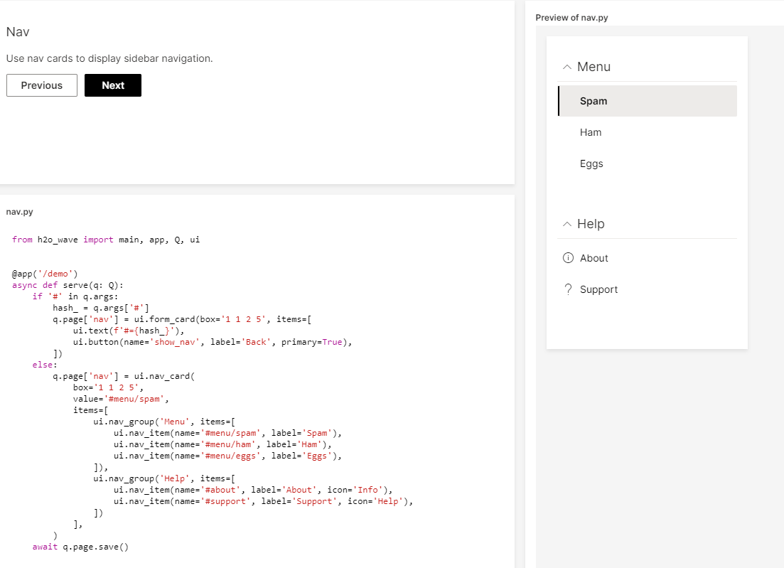 Add navigation component · Issue #1862 · holoviz/panel · GitHub