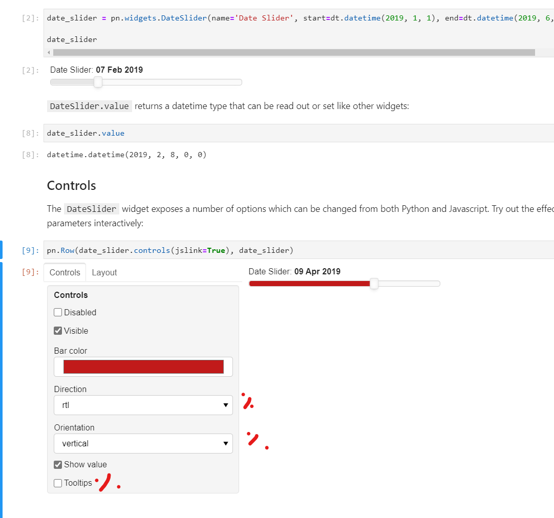 DataSlider not working in Reference Notebook · Issue #2201 · holoviz/panel · GitHub