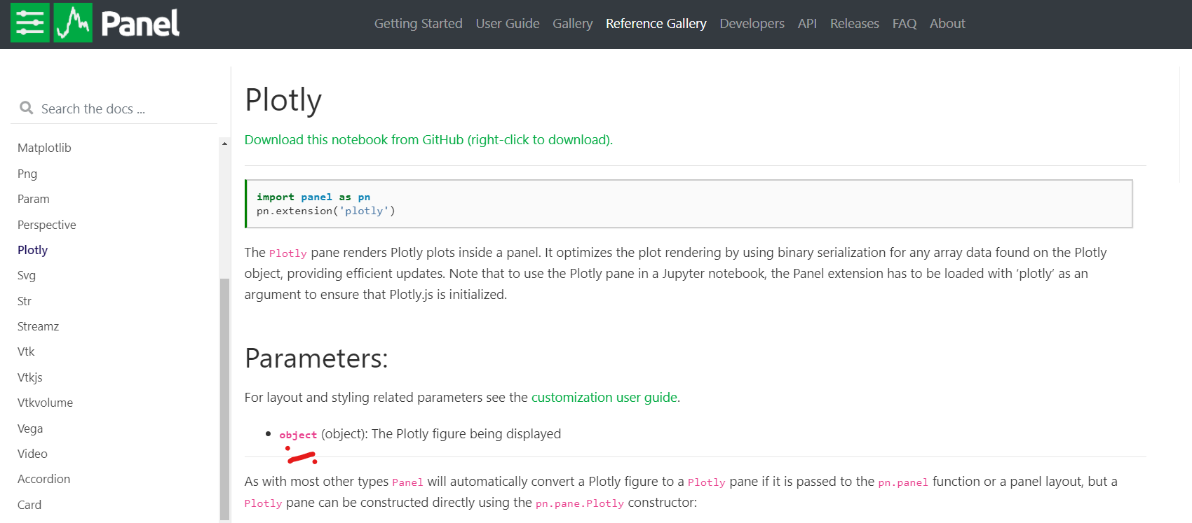 Plotly Reference Guide does not document parameters · Issue #2211 · holoviz/panel · GitHub